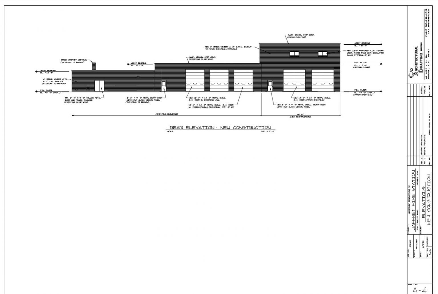 Proposed Fire Station Addition | Fire, Rescue & EMS | Jaffrey Fire ...
